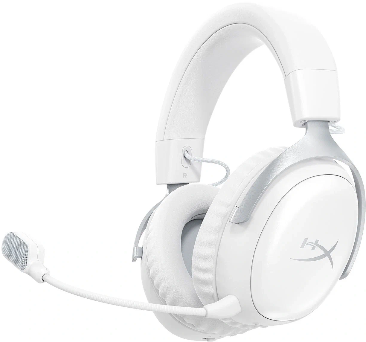 Беспроводная игровая Bluetooth-гарнитура HYPERX Cloud III S Wireless Hurricane 3 Enhanced Edition, Белый.