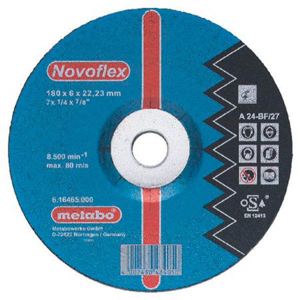 Круг отрезной Novoflex по металлу (180x22,2 мм; прямой) А 30 Metabo 616450000