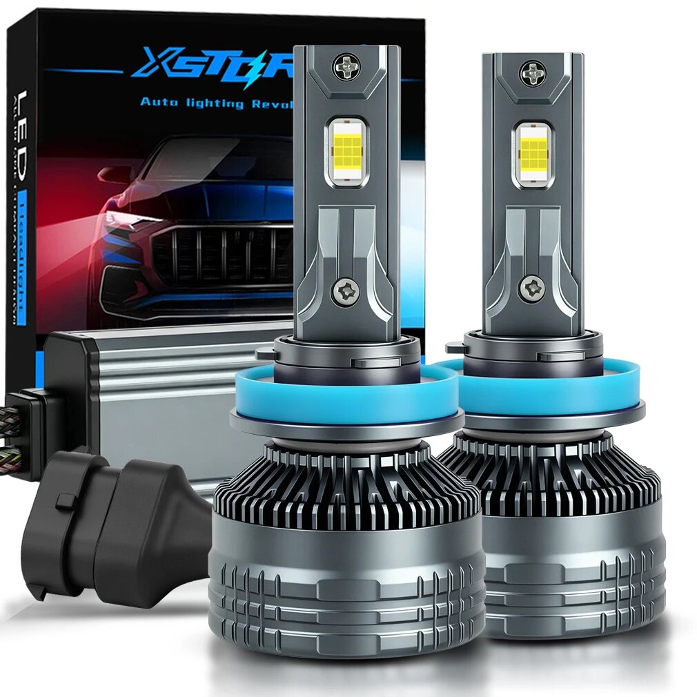 Светодиодные лампы XSTORM H7 для автомобиля: H1, H11, H4 LED фары 400W 80000LM, H4 H11