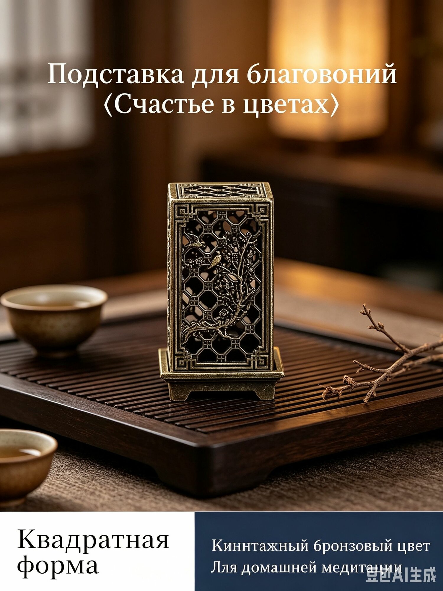 Подвесной курильник для благовоний, декоративный металлический аромалампа для дома, медитации и подарка