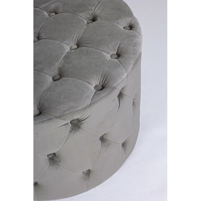 Пуф BIZZOTTO LORELLA grey 0748181 d600х420h