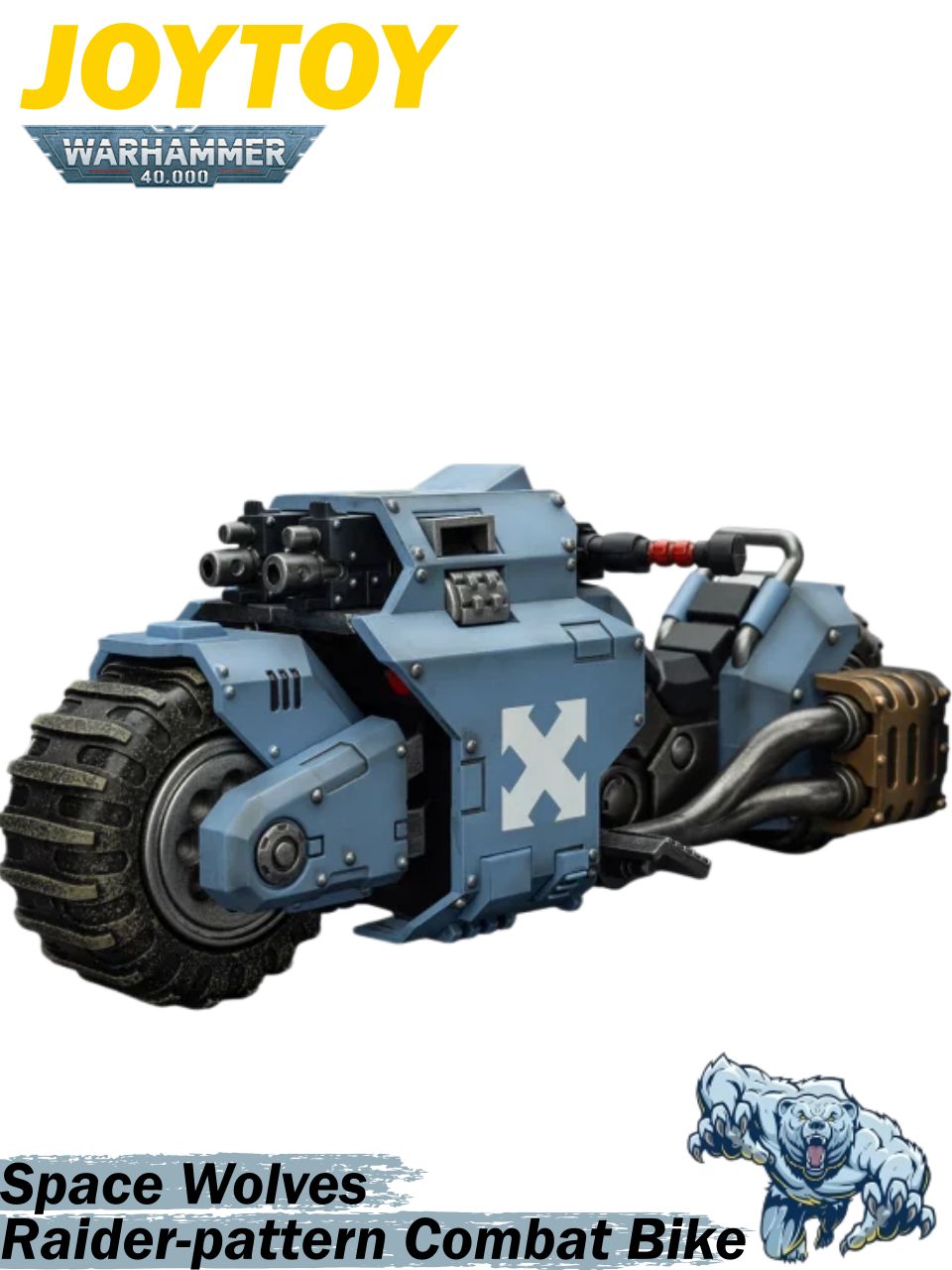 JOYTOY warhammer 40000 Space Wolves Raider-pattern Combat Bike 1/18 nодаpок коллекция игрушек