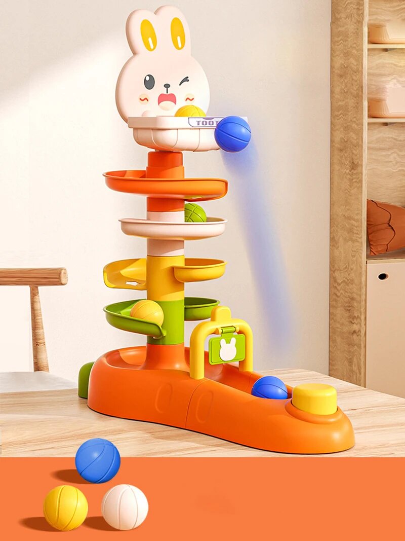 Детские вращающиеся треки Монтессори 5-layers-3-balls A