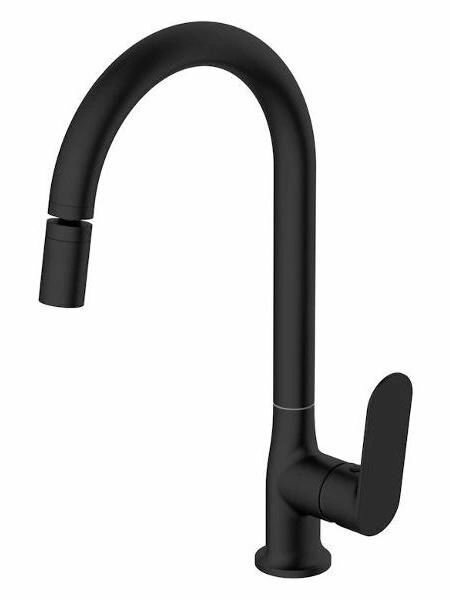 Voda SHR519BAR Shore Black Смеситель для кухни, цвет черный
