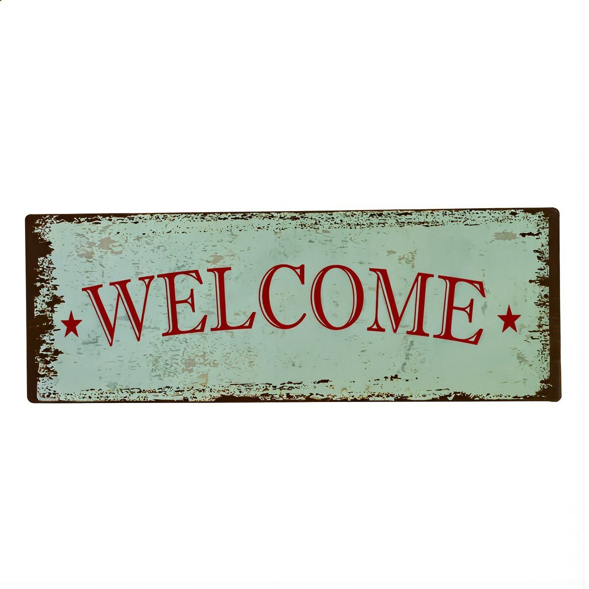 Ретро декор стены кафе табличка Welcome из алюминия УФ печать, подходит для прихожей дома, возможность изготовления под заказ любого цвета