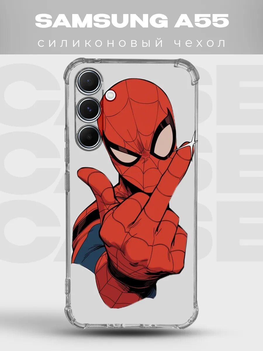 Чехол на Samsung A55 Человек-паук spider man человек паук