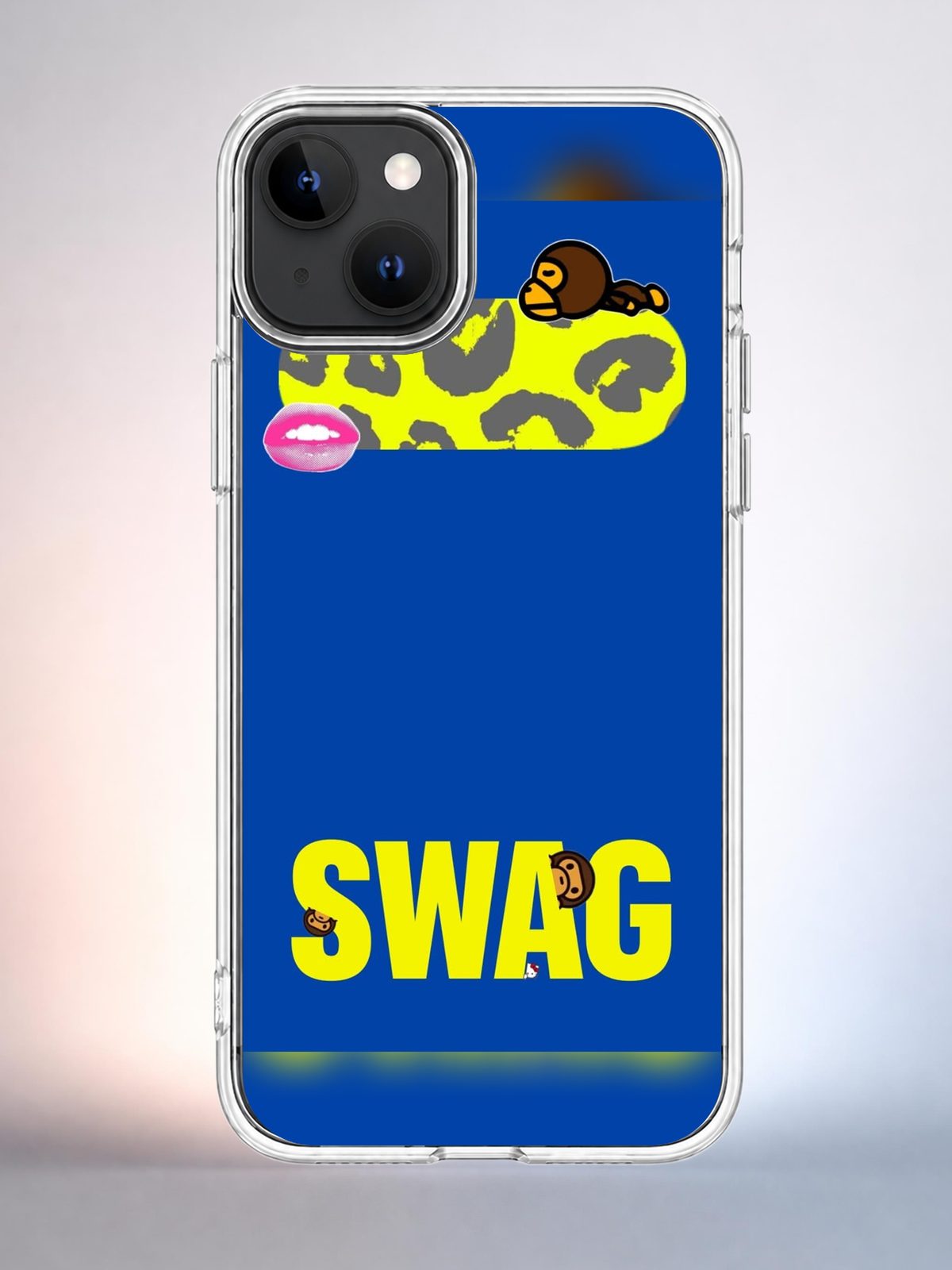 Чехол iPhone 15 Обезьяна BAPE Y2K Indie Sleaze