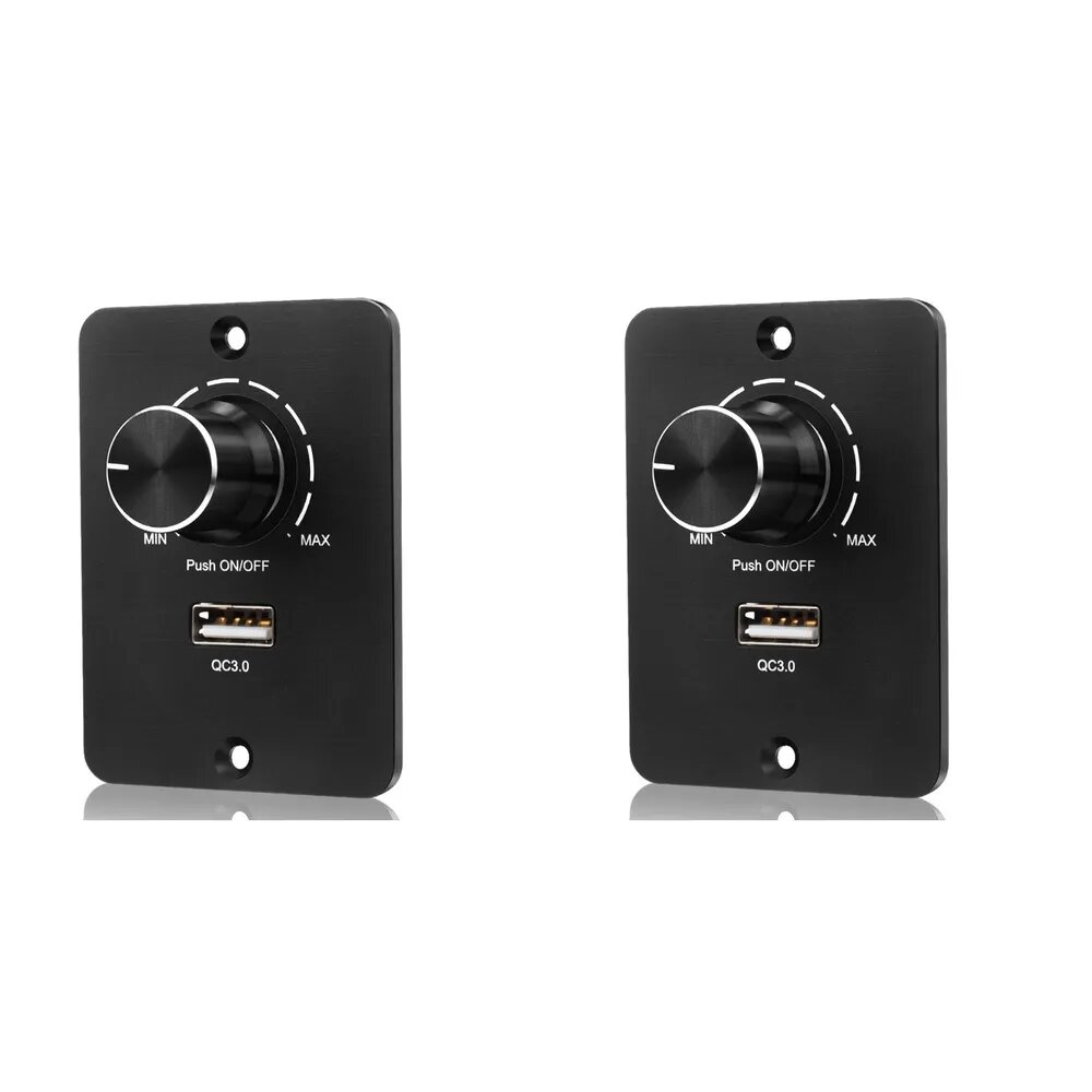 Диммер pwm led dc 12-24 вольт, 2 шт, 5 а, 3-проводной / usb qc 3.0 быстрая зарядка