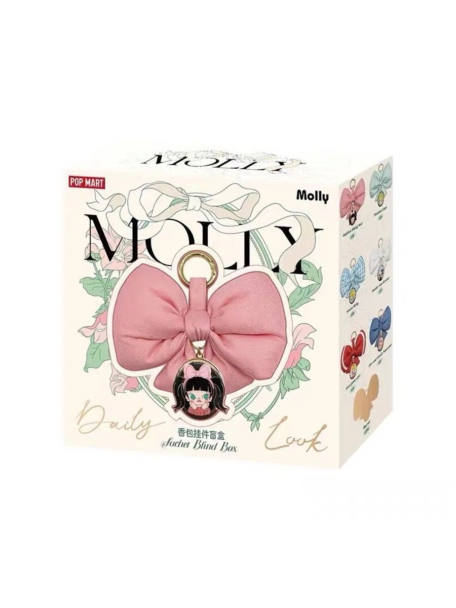 POP MART - Коллекция Molly Daily Look Series Sachet, Подарки, украшения комнат, 1 шт