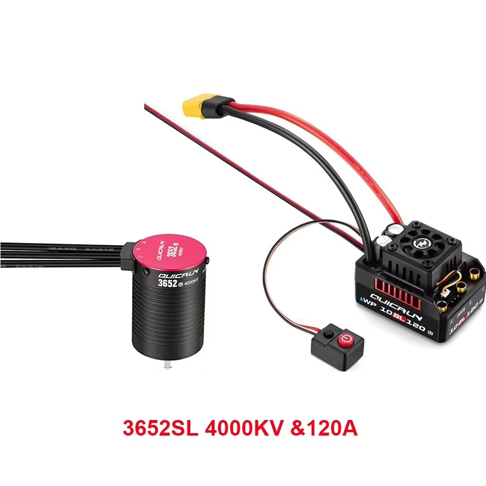 HobbyWing Quirun WP 10BL120 G2 120A Водонепроницаемый Регулятор Скорости для RC 3652SL 4000KV 120A
