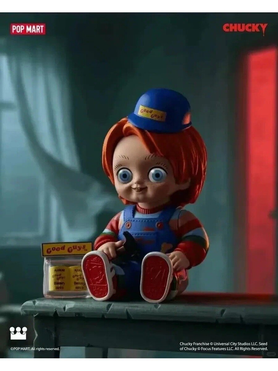 100% Original оригинал POP MART - Halloween Chucky Franchise Series Figures, Подарки/Secret 1 шт