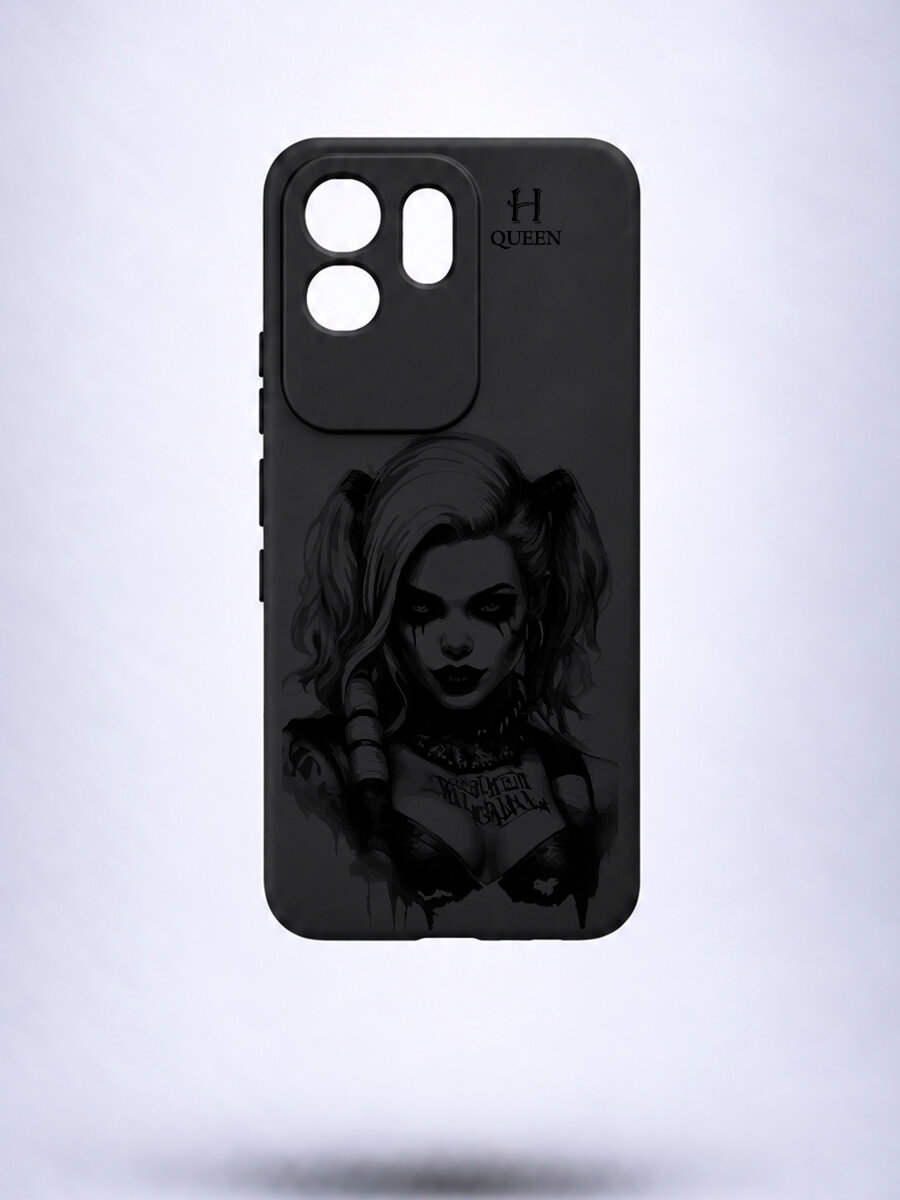 Чехол для Infinix HOT 50i, силикон, Харли, soft touch, матовый, мягкий, тонкий
