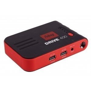 Зарядное устройство Fubag 46308 Drive 400 12В, 400А, емкость 10000мАч, USB, фонарь, чехол, 300г для зарядки телефонов, планшетов, запуска двигателя автомобиля
