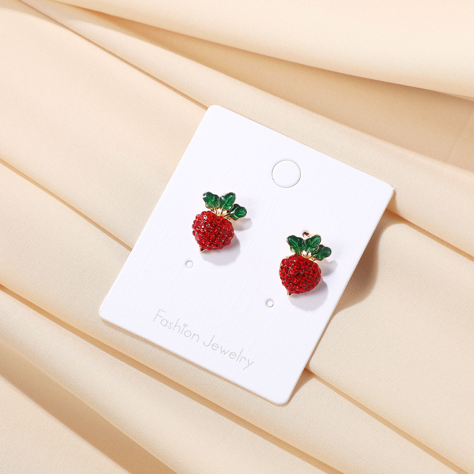 Симпатичные Серьги В Forme Свеклы 1 Pair Подходит Для Праздничных Мероприятий 1 6x1 2Cm