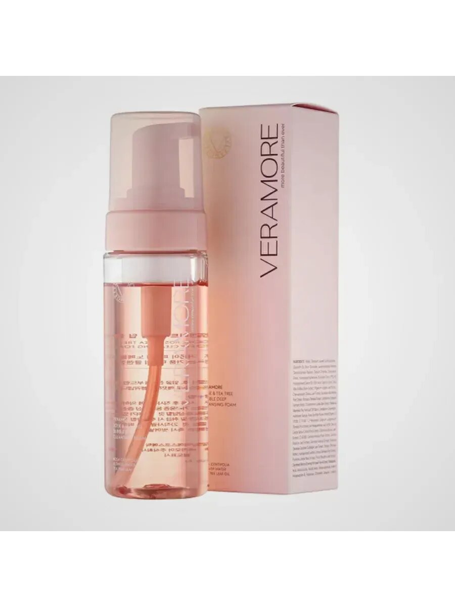 #MORE Rose & tea tree bubble deep cleansing foam Пенка 150 мл#