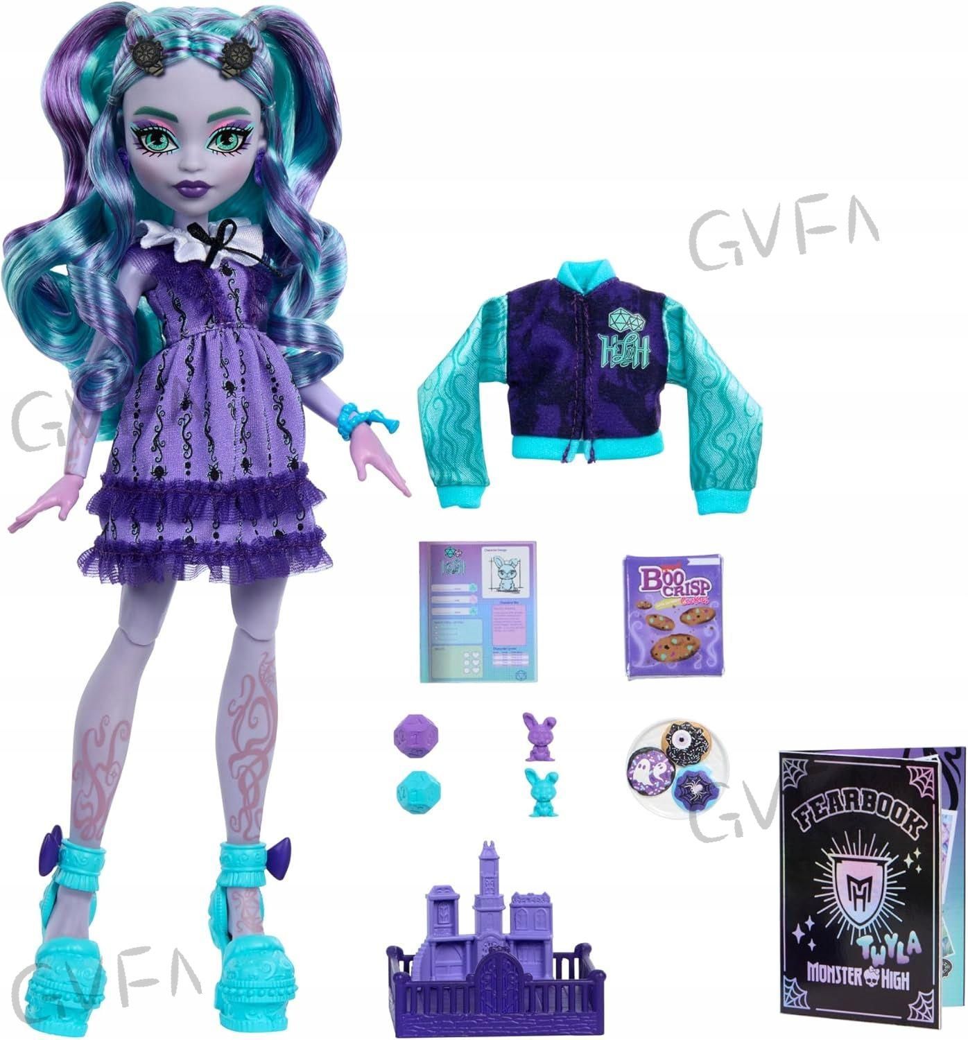 Кукла Mattel Monster High Fearbook Scary Twyla - Твайла - Кукла с аксессуарами Монстр Хай HXW31
