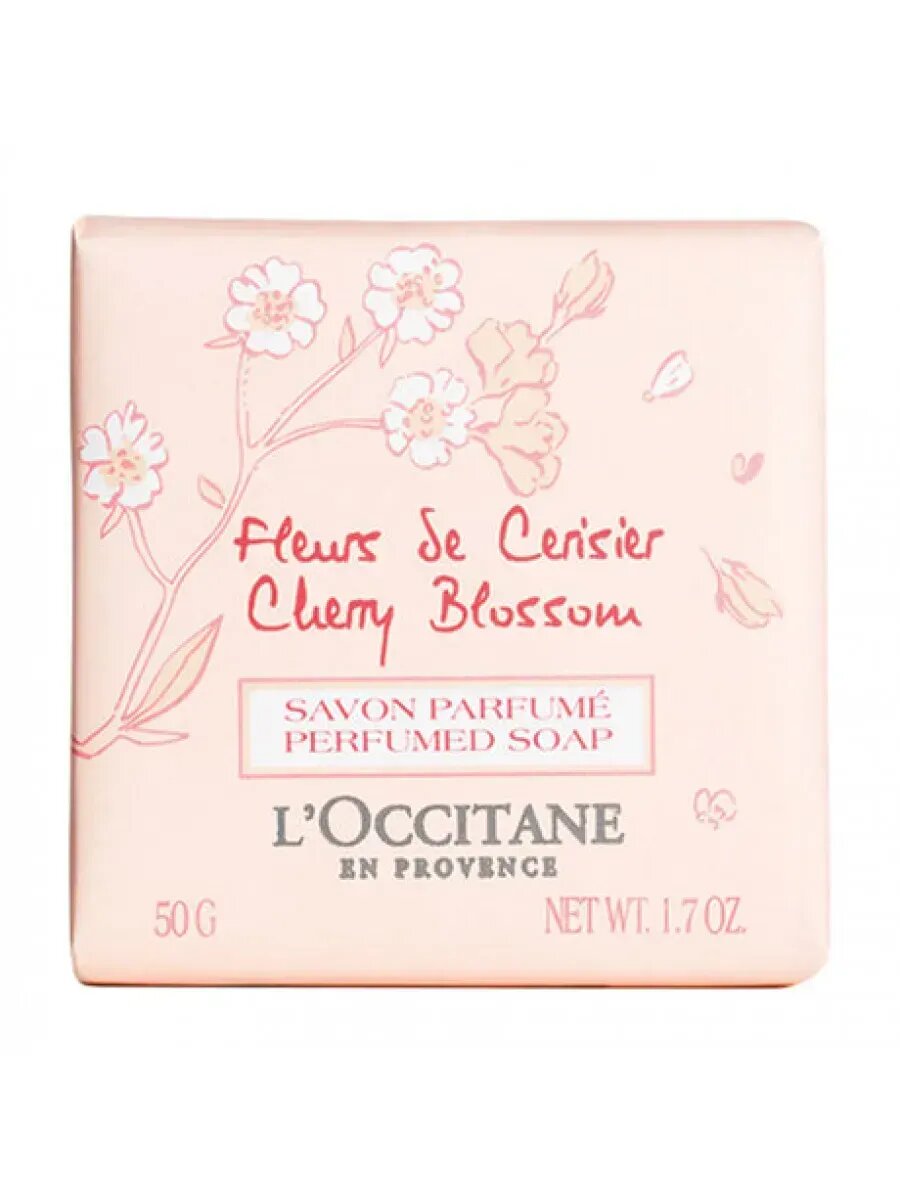 #L'Occitane Cherry Blossom Perfumed Soap Мылo c арoматo 50мл#