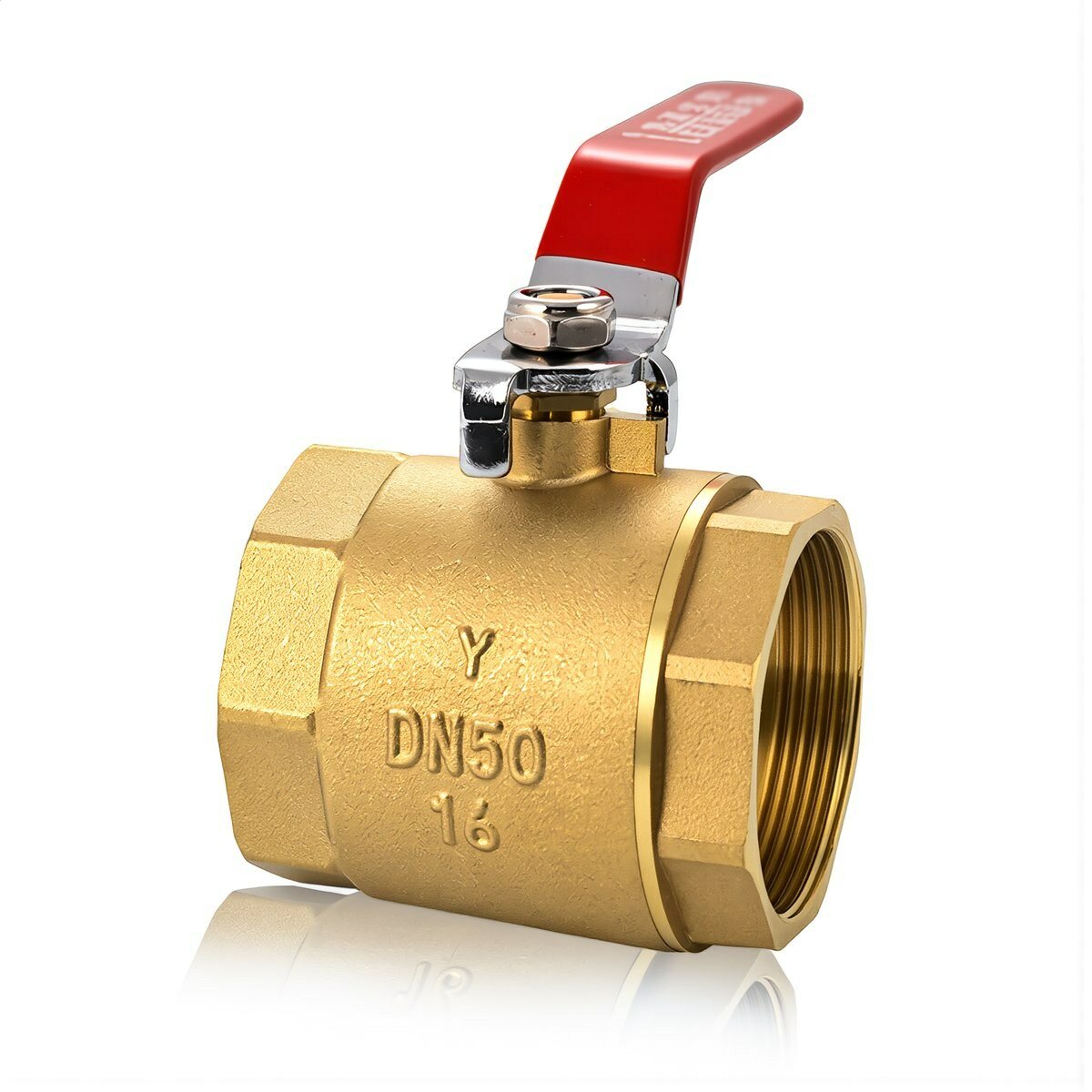 Латунный шаровой кран DN15 1/2 дюйма кованый двухэлементный PTFE уплотнитель высоконапорный клапан