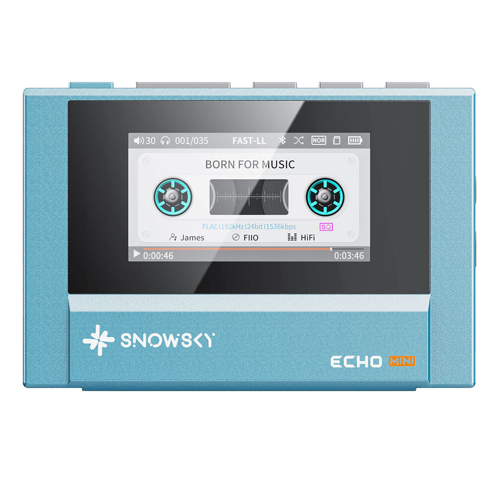 FiiO портативный плеер Snowsky Echo Mini (F4401E), Hi-Res ретро, голубой