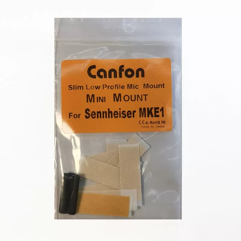Невидимая накладка-защита от трения для петличного микрофона Sennheiser MKE1 B6 черный - Крепление для капсюля