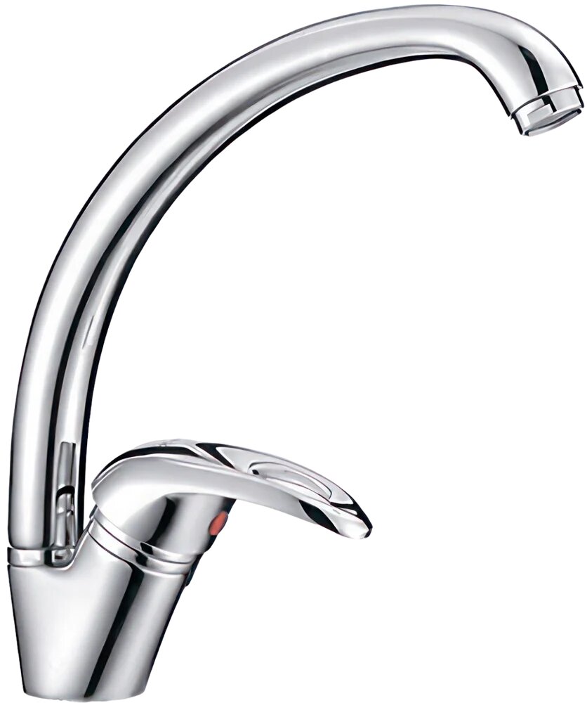 Смеситель для кухни Ledeme H15 L4115 с поворотным изливом, хром, глянцевый, однорычажный, латунный, с керамическим картриджем