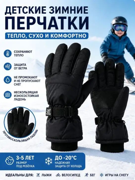 Перчатки для лыж