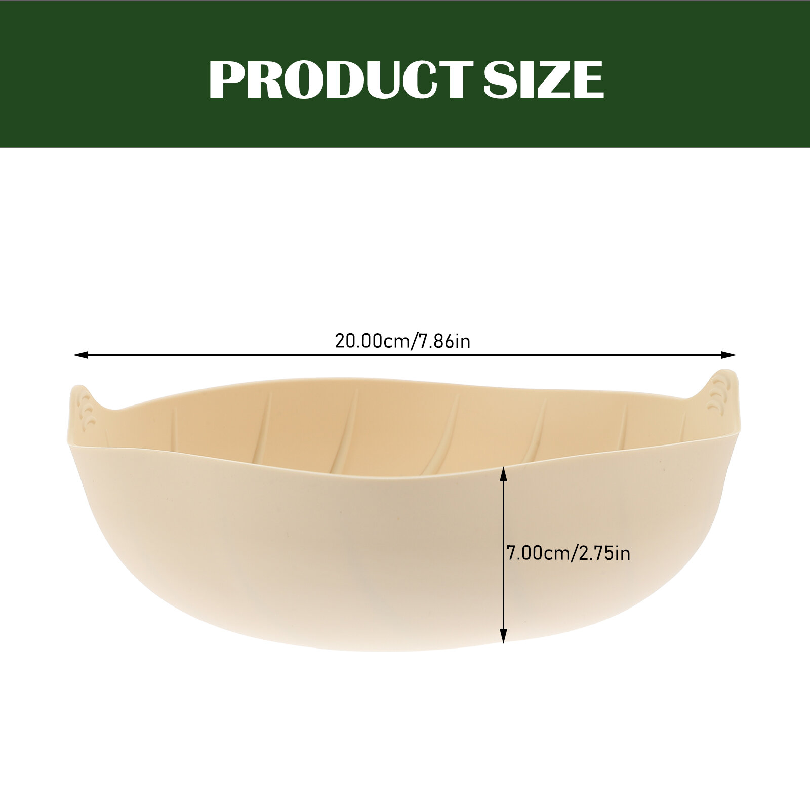 Silicone Baking Mat For Air Fryer Prevents Food From Sticking 20.00X20.00X7.00Cm