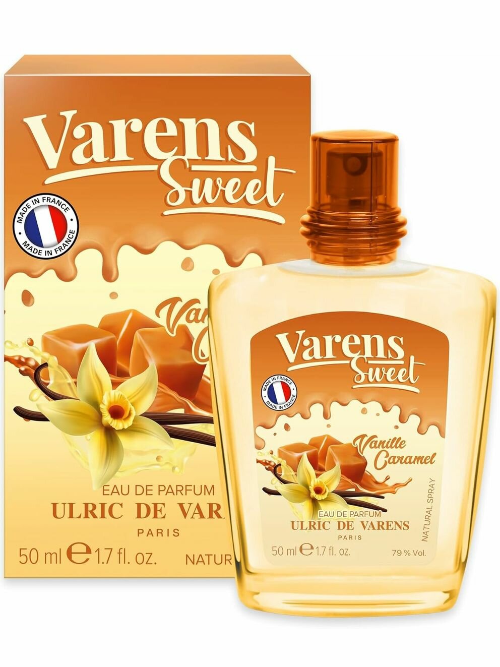 Парфюмерная вода Ulric De Varens "Sweet Vanille Caramel", Eau De Parfume, 50 мл