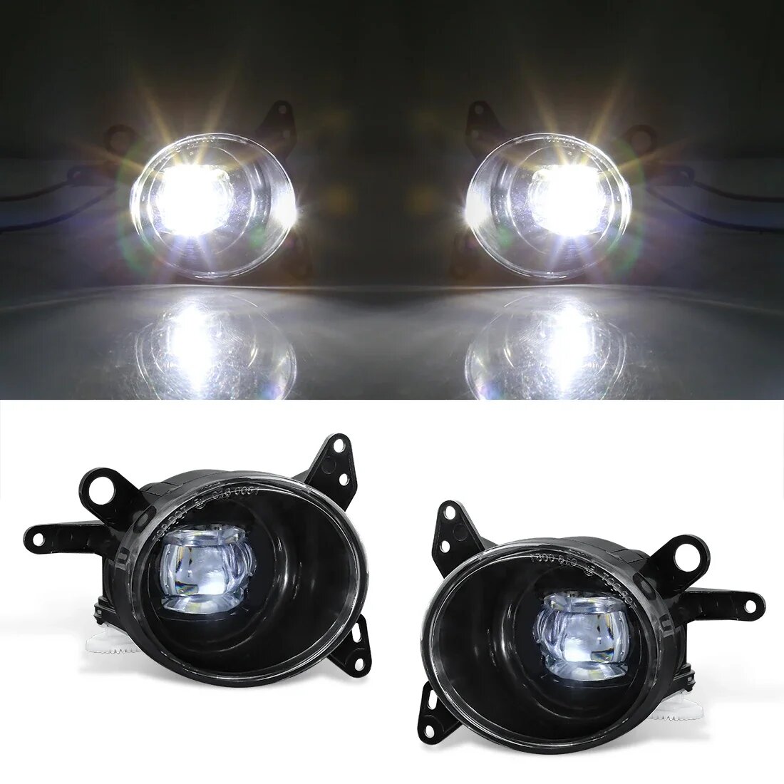 Светодиодные противотуманные фары Angel Eye для Mitsubishi Lancer 2008-2013, LED White