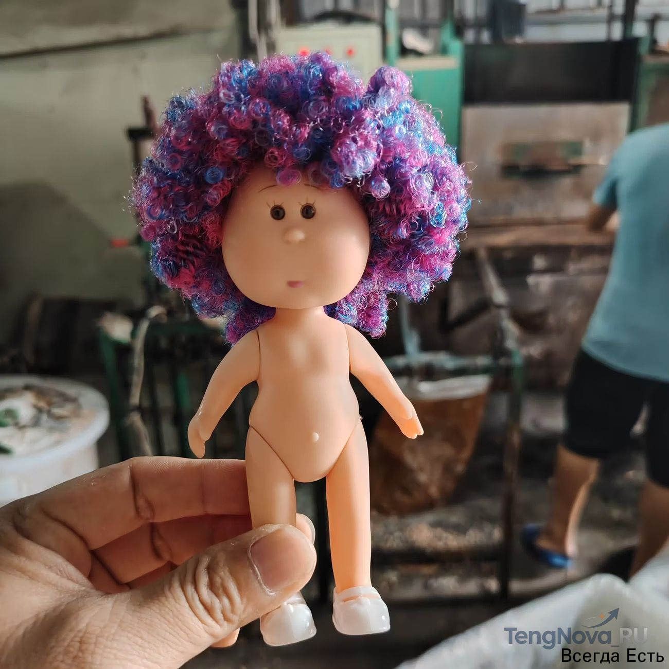 Кукла 14 см мини Potato Doll: пупс-голыш для переодевания и DIY. Подарок девочке (в подарок туфельки)