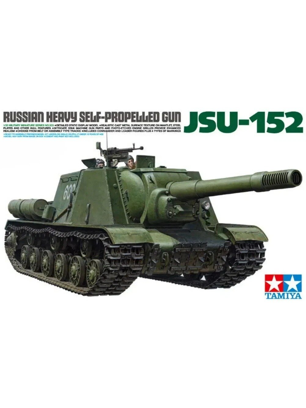 Tamiya 35303 1/35 WWII Российский тяжелый самоходный пушка JSU-152 сборная модель танка