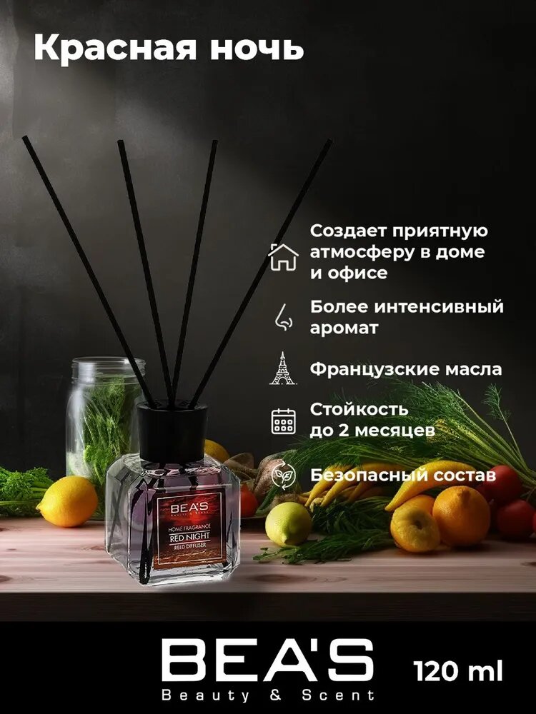 Диффузор для дома Лунная Ночь с палочками ароматизатор для дома 120 мл