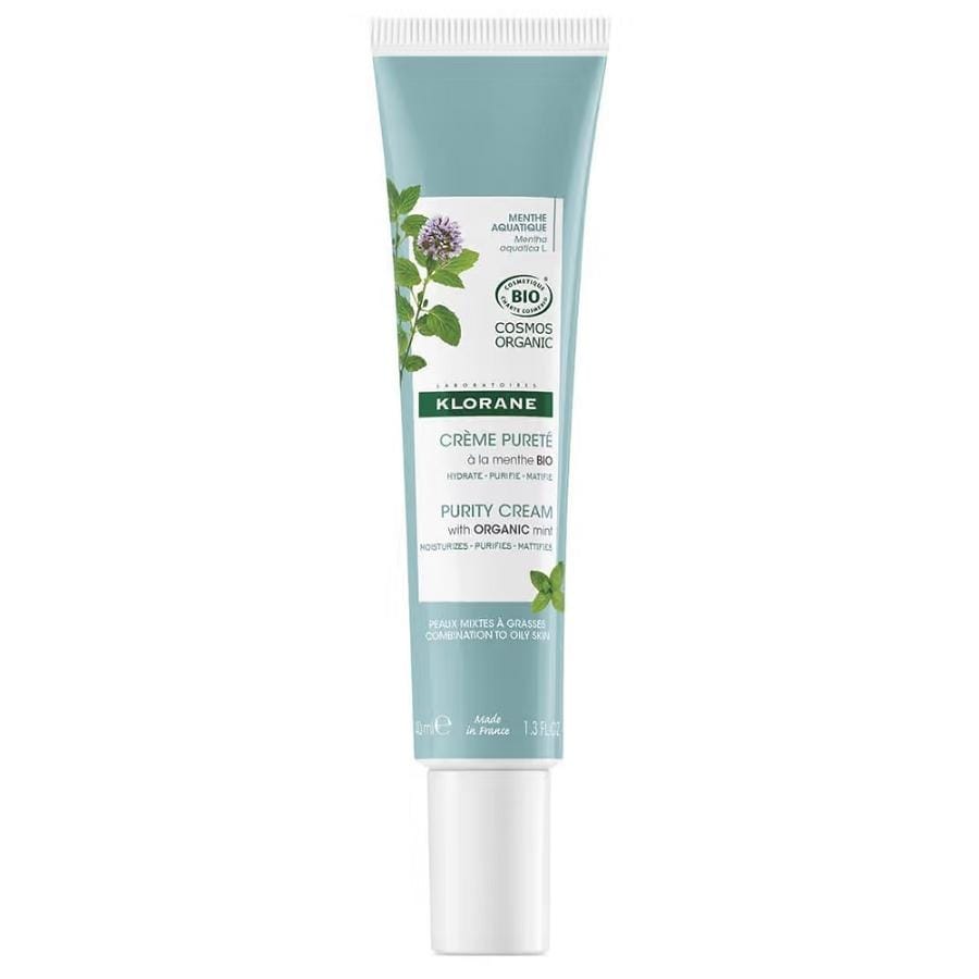 Крем для ухода за кожей Klorane Aquatic Mint Purity Cream, для комбинированной и жирной кожи, 40 мл
