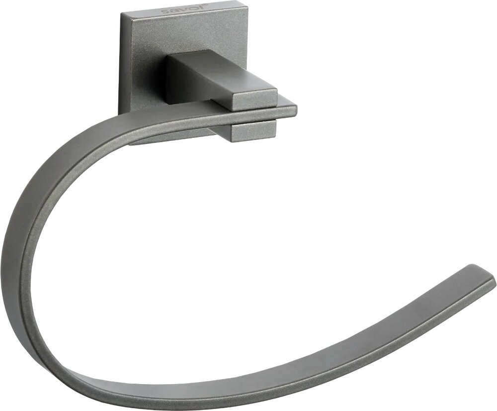 Держатель для полотенец Savol 65 q S-06563Q кольцо, черный, матовый, латунный, держатель для полотенец в ванную