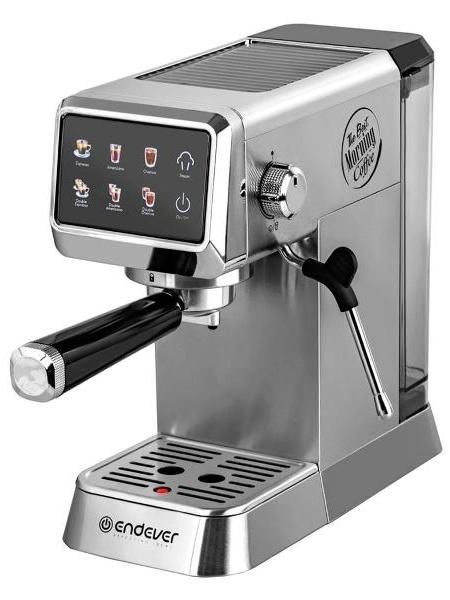 Кофеварка рожковая Endever Costa-1088, стальной