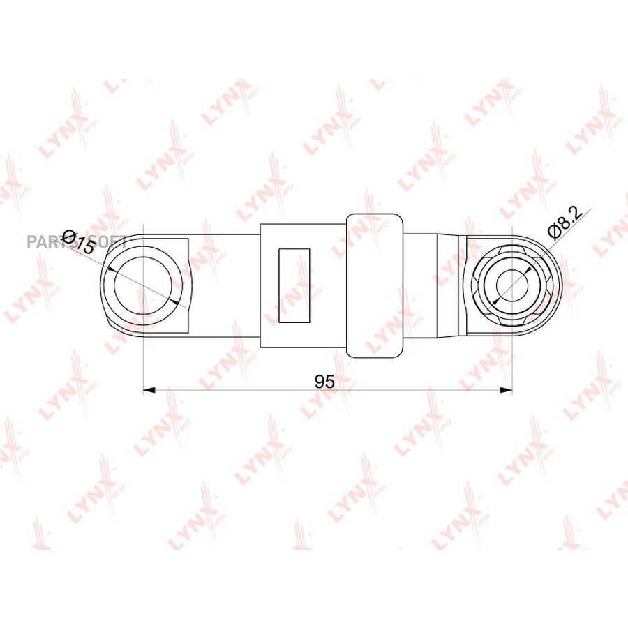 Демпфер / приводной BMW 3(E36/E46) 2.0-3.0 90-05 / 5(E34/E39 / E60) 2.0-3.0 89-10 / 7(E38) 2.8 95-01 от официального дистрибьютора, LYNXAUTO, артикул PT3292