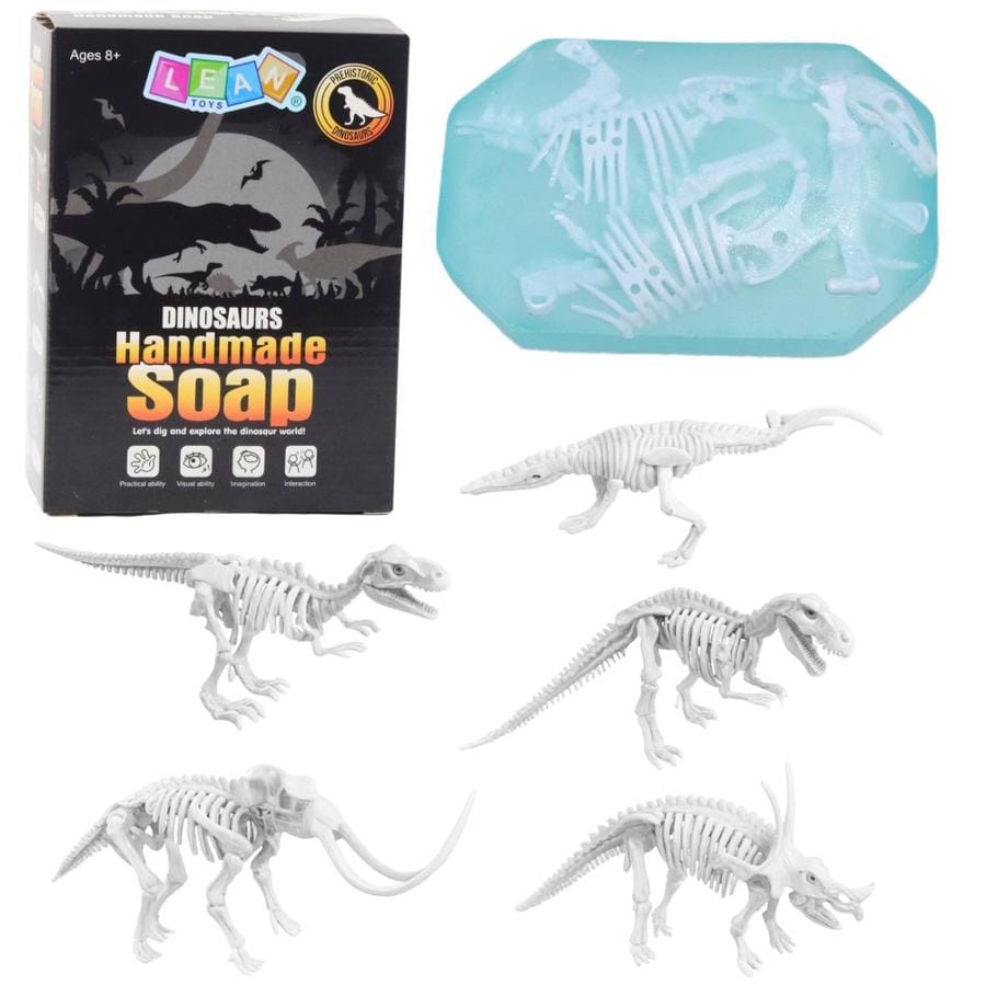 Набор для мыловарения Lean Toys творческий набор для создания мыла и раскопок динозавров для детей, разноцветный
