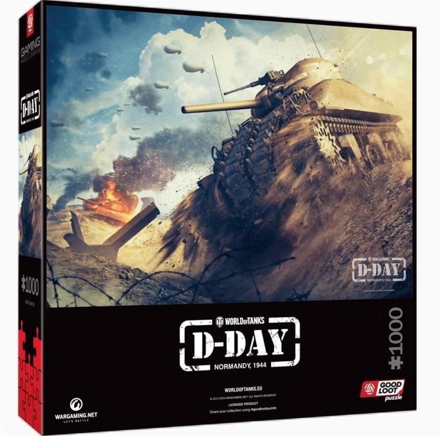 Пазл Good Loot World of Tanks D-Day, 1000 элементов, разноцветный
