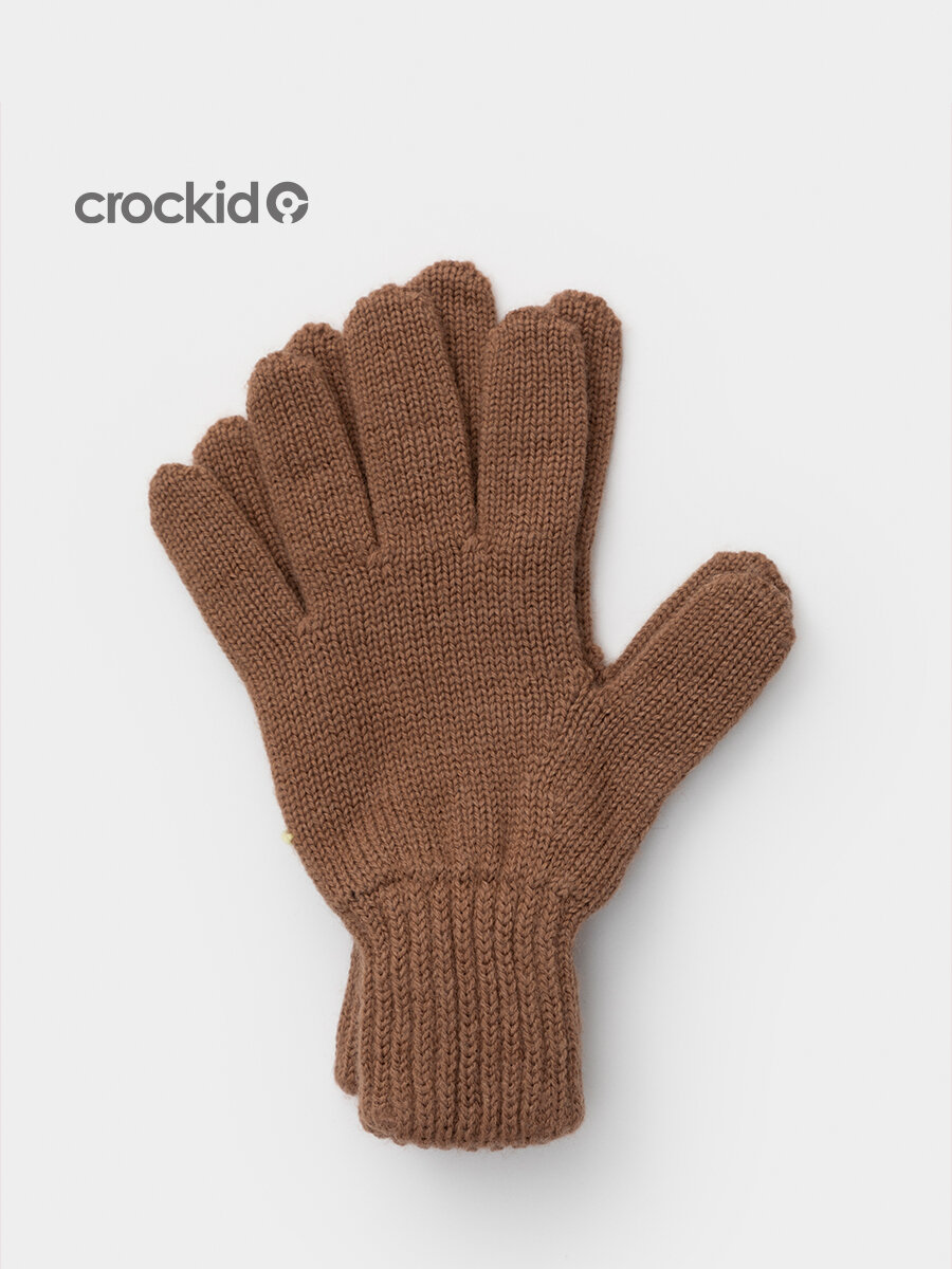 Перчатки crockid КВ 10022/ш/кофейный для детей