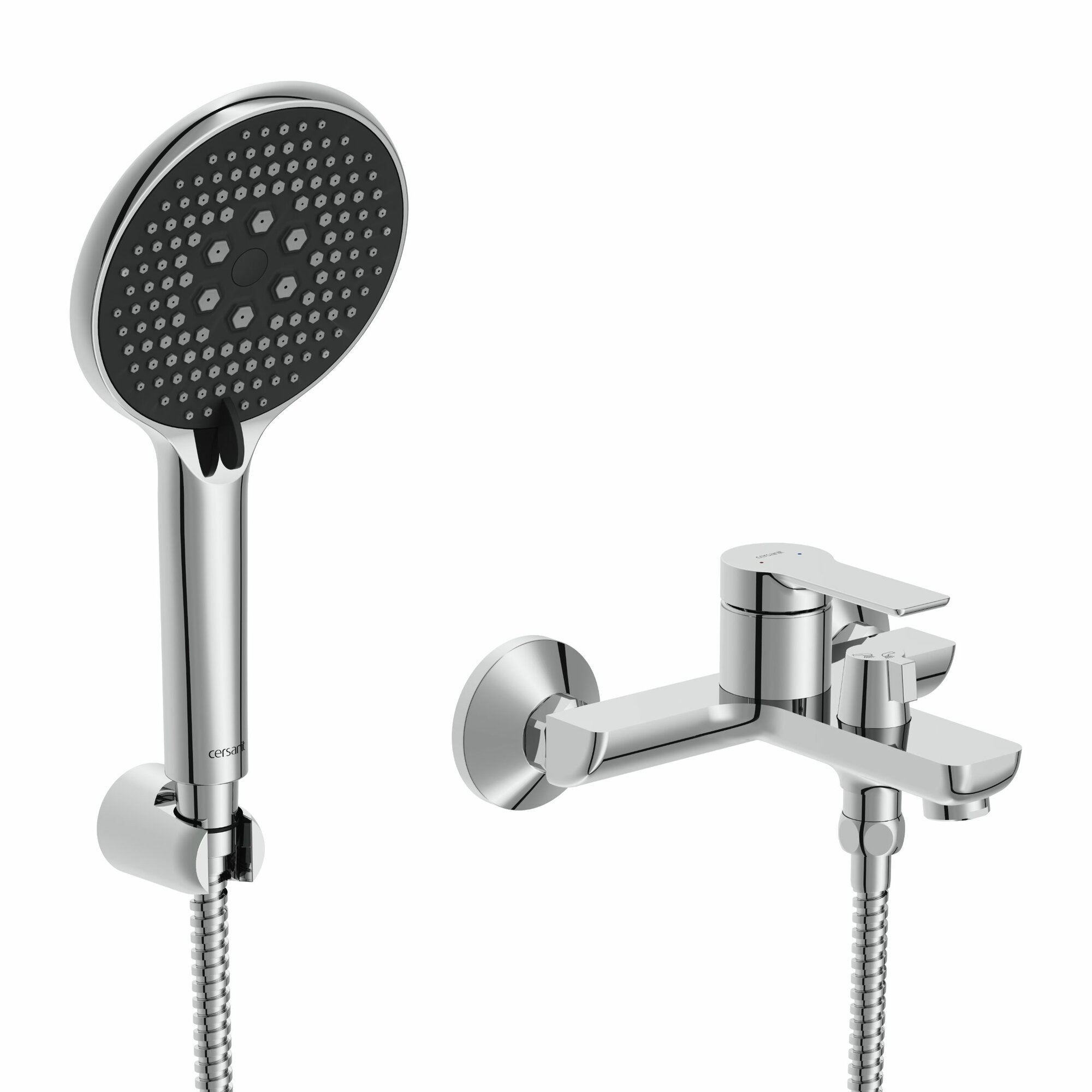 Смеситель для ванны CERSANIT VIBE с лейкой однорычажный хром