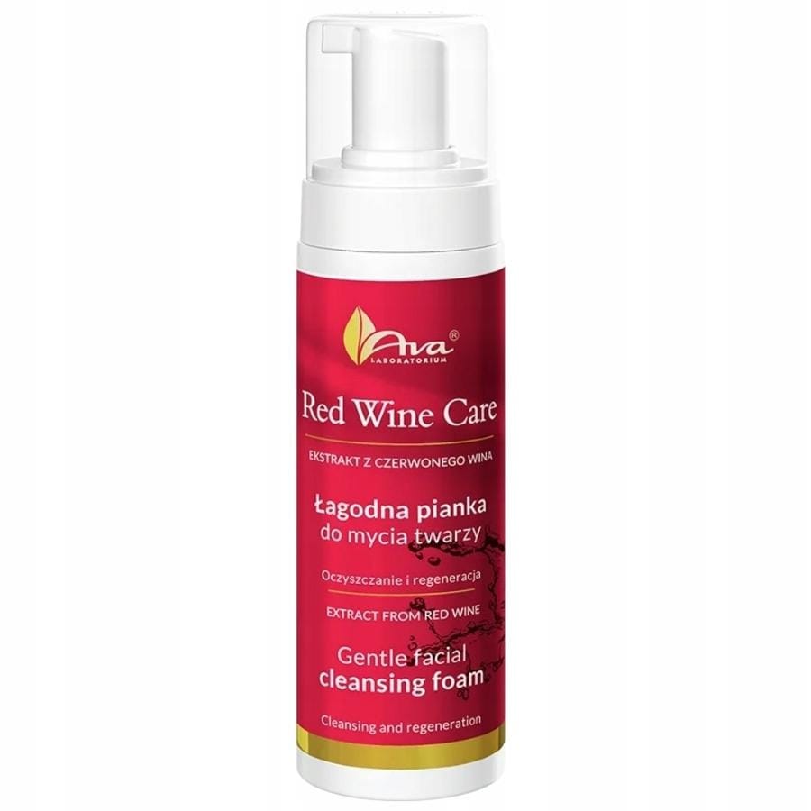 Средство для снятия макияжа AVA Laboratorium Red Wine Care, мягкая пенка для умывания лица, 150 мл
