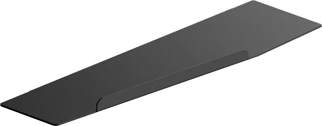 Полка под зеркало IDDIS Slide SLIBS00i44 40 см, прямая, из нержавеющей стали, черная, матовая, полка для ванной