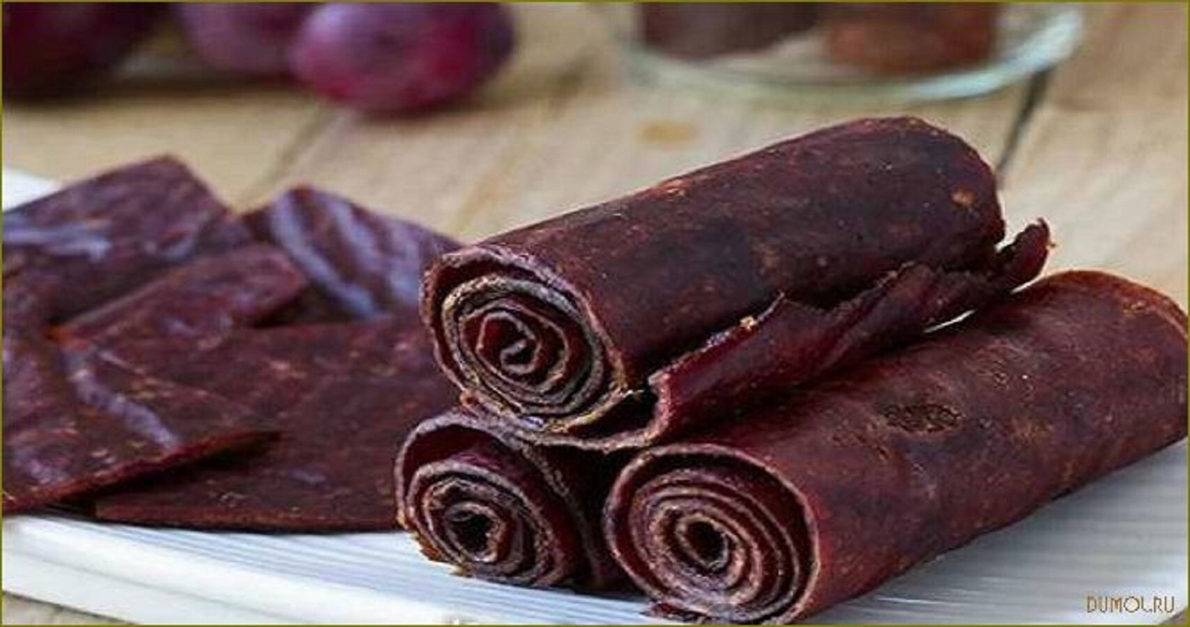 Пастила домашняя, без сахара - вкус слива