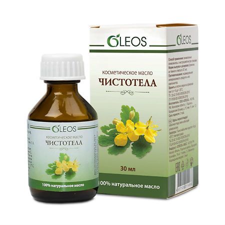 Масло косметическое чистотела 30 мл Oleos