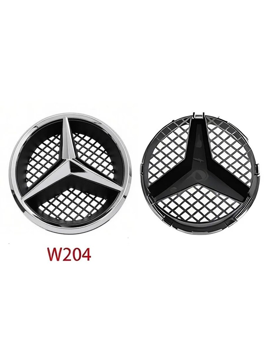 Оригинальная решетка радиатора Mercedes-Benz W204 с передним эмблемой