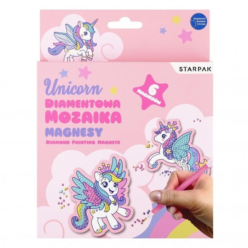 Мозаика Starpak единорог, разноцветный, 24x18x2 см