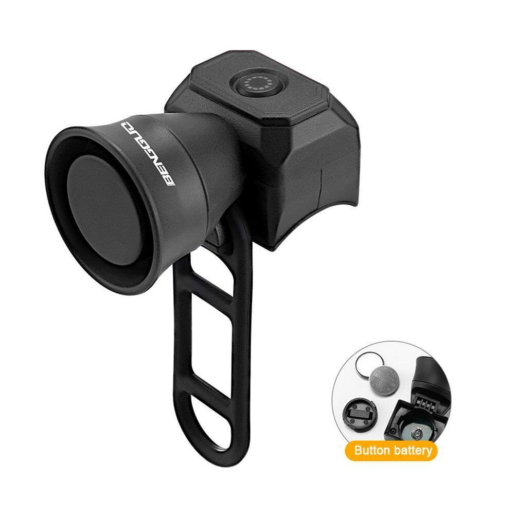BENGQI Клаксон велосипедный, черный, USB Type-C, 5 звуков