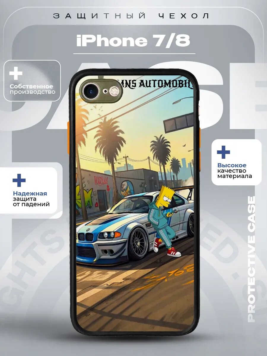 Чехол на iPhone 7 с принтом Бмв