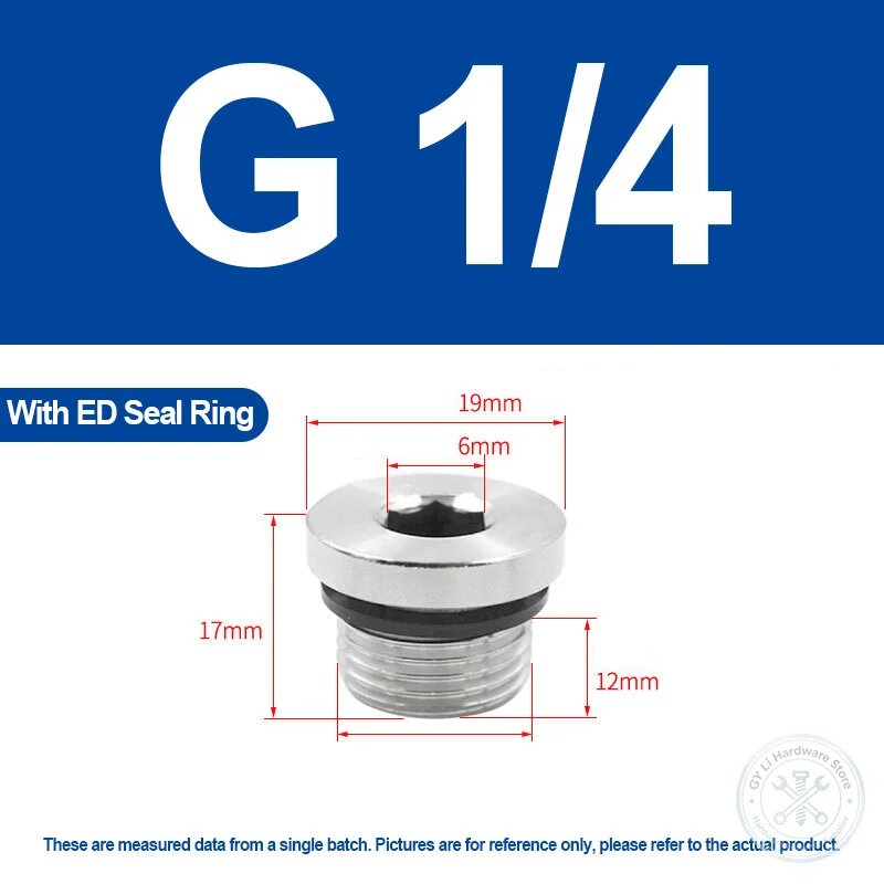 Фланцевая заглушка из нержавеющей стали 304 G1/8 G1/4 G3/8 G1/2 G3/4 G1" G 1I4 (1pcs)