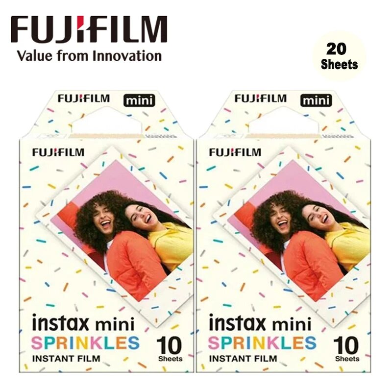 10-50 листов фотобумаги Fujifilm Instax Mini 13 для Instax Mini 41, 12, 90, Evo, SE, Liplay+, 99, 8, Instax Mini Sprinkles